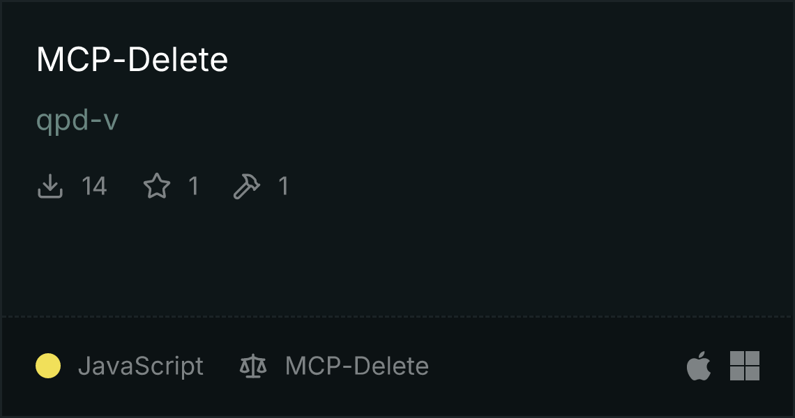 MCP-Delete by qpd-v | Glama