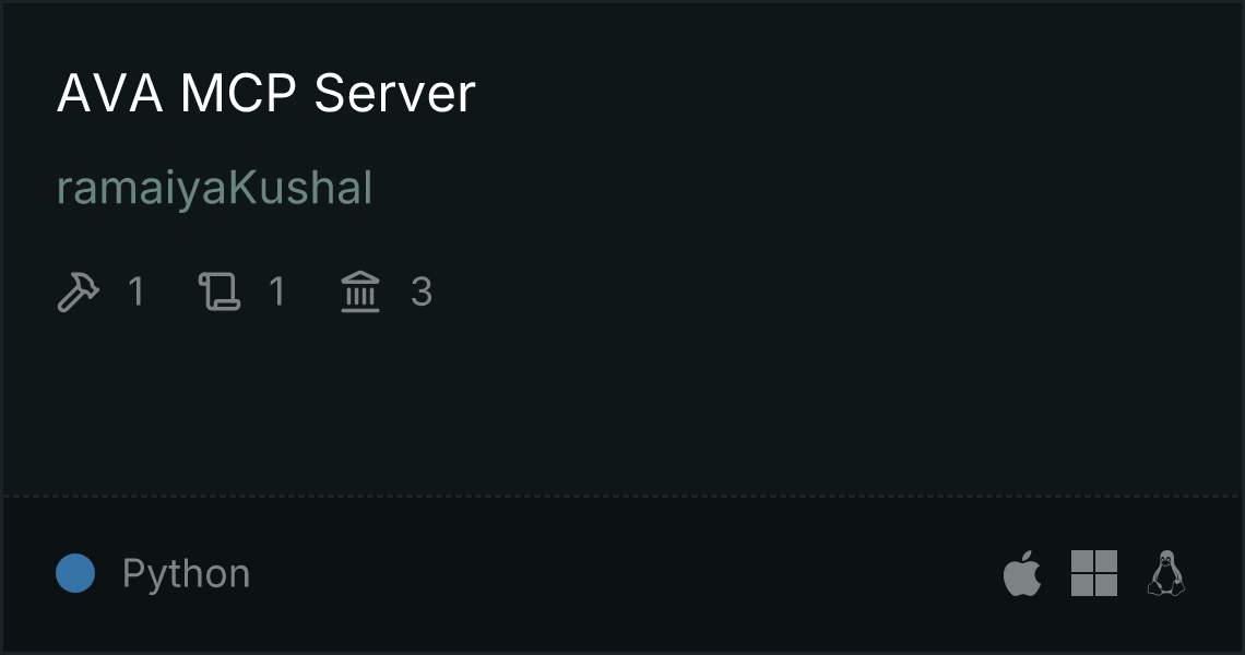 AVA MCP Server | Glama