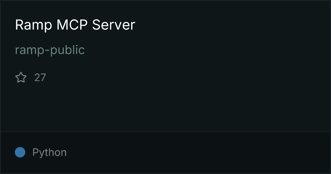 Ramp MCP Server | Glama