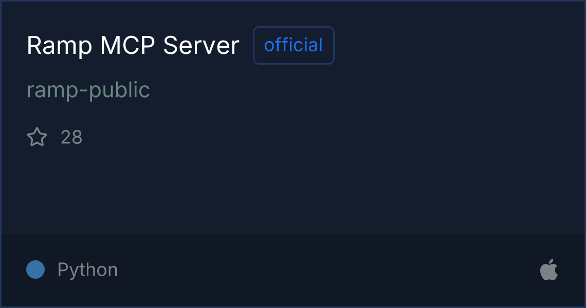 Ramp MCP Server | Glama