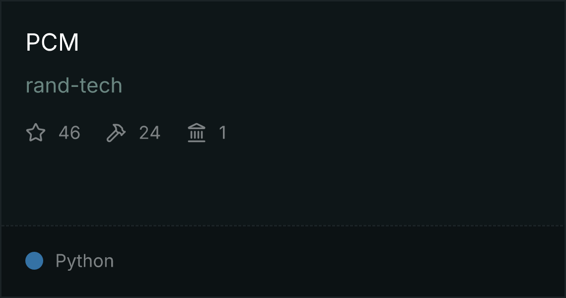 PCM by rand-tech | Glama