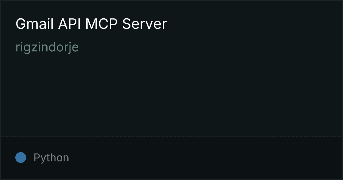 Gmail API MCP Server | Glama