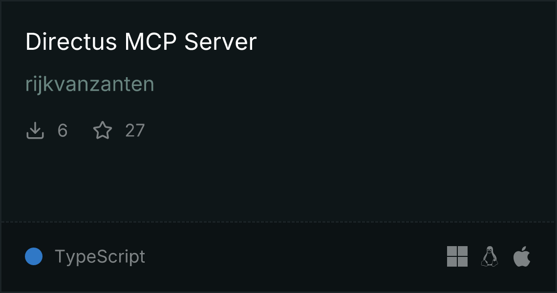 Directus MCP Server by rijkvanzanten | Glama