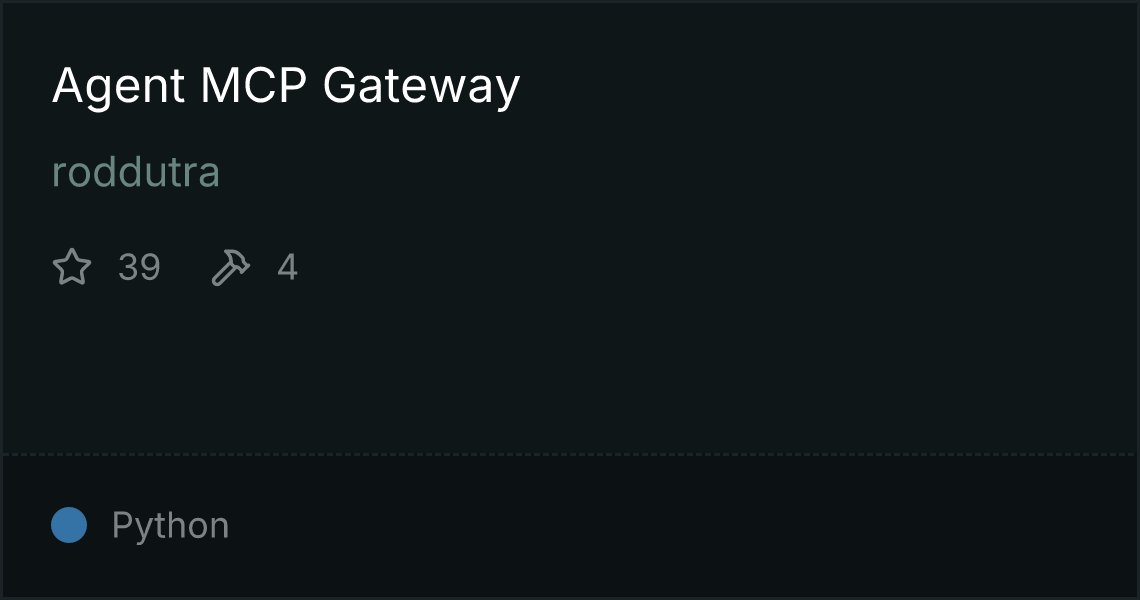 execute_tool - Agent MCP Gateway | Glama