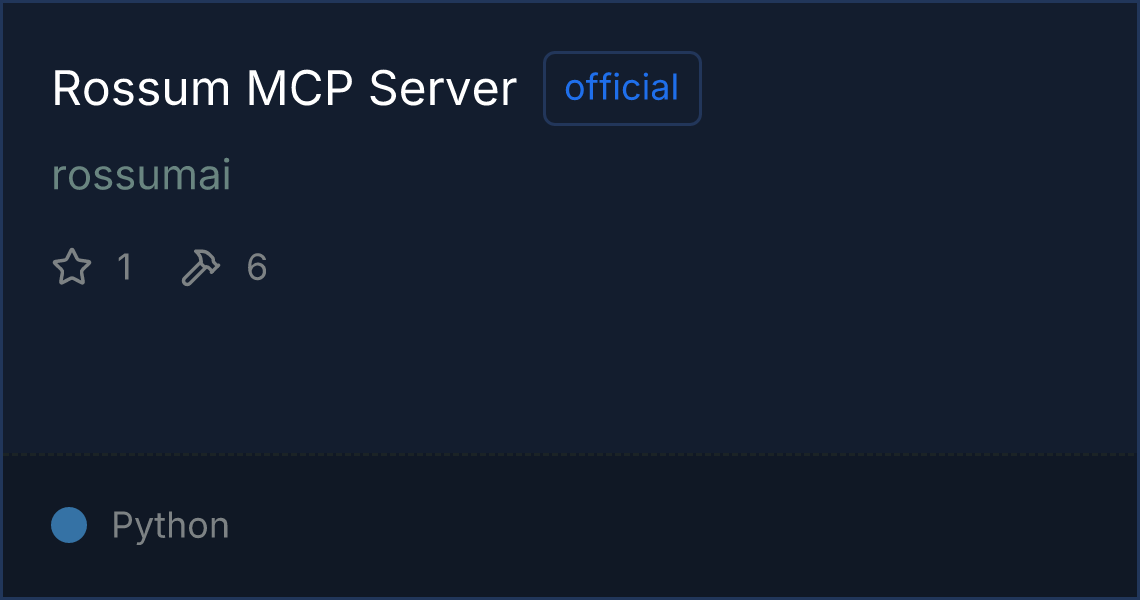 Rossum MCP Server | Glama