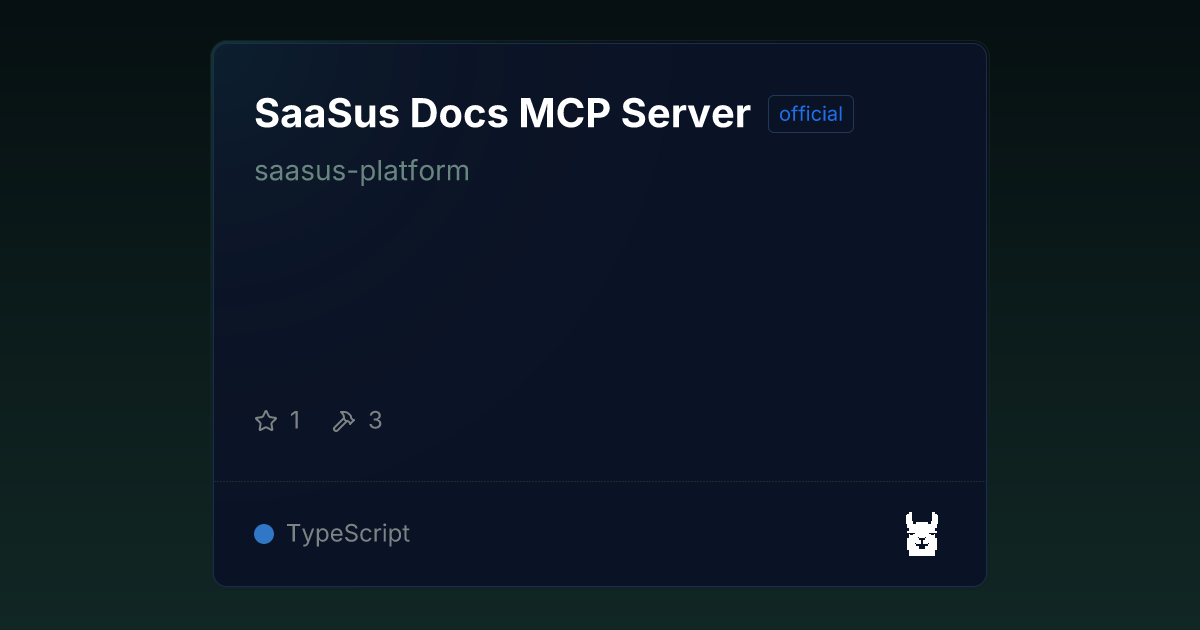 SaaSus Docs MCP Server | Glama