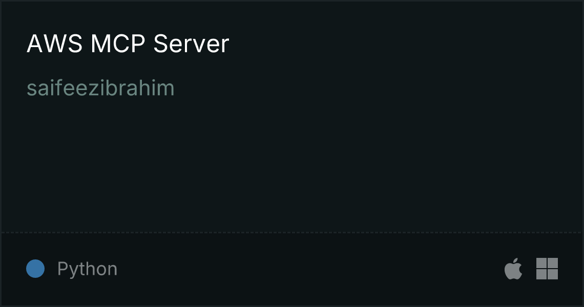 Schema | AWS MCP Server | Glama