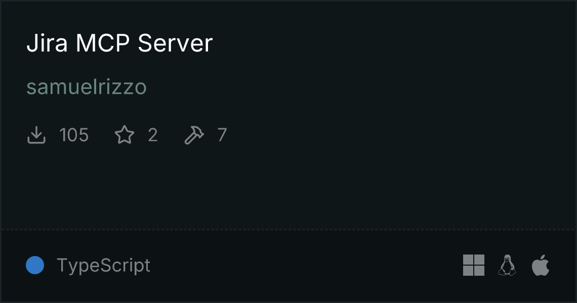 Jira MCP Server by samuelrizzo | Glama