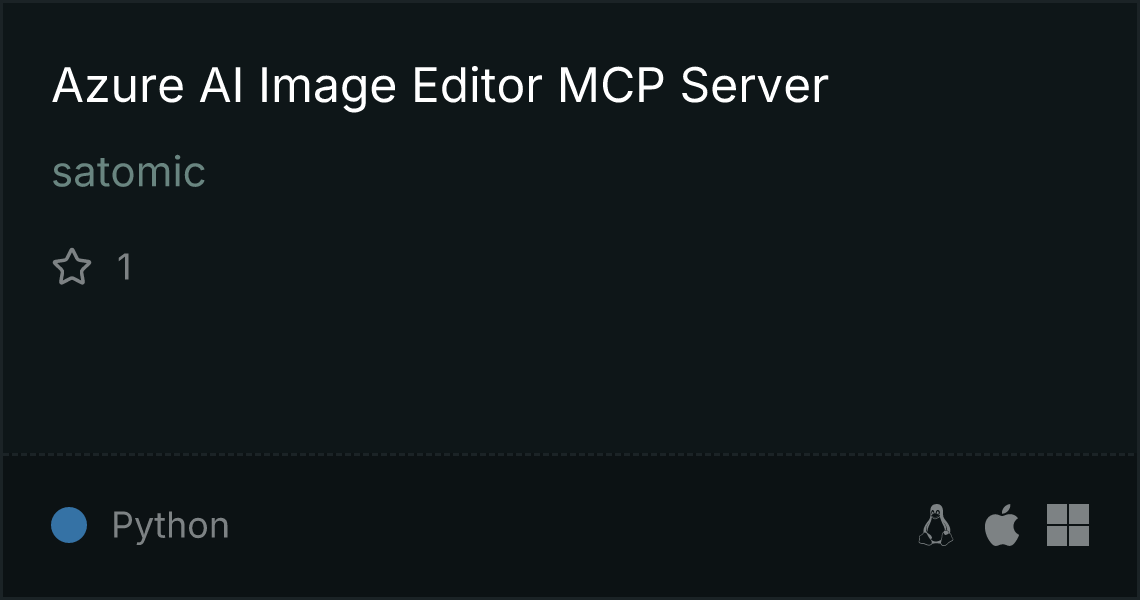Azure AI Image Editor MCP Server | Glama