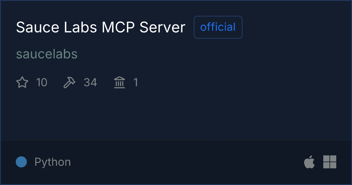 Score | Sauce Labs MCP Server | Glama
