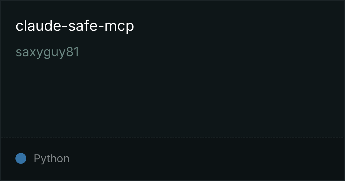 claude-safe-mcp | Glama