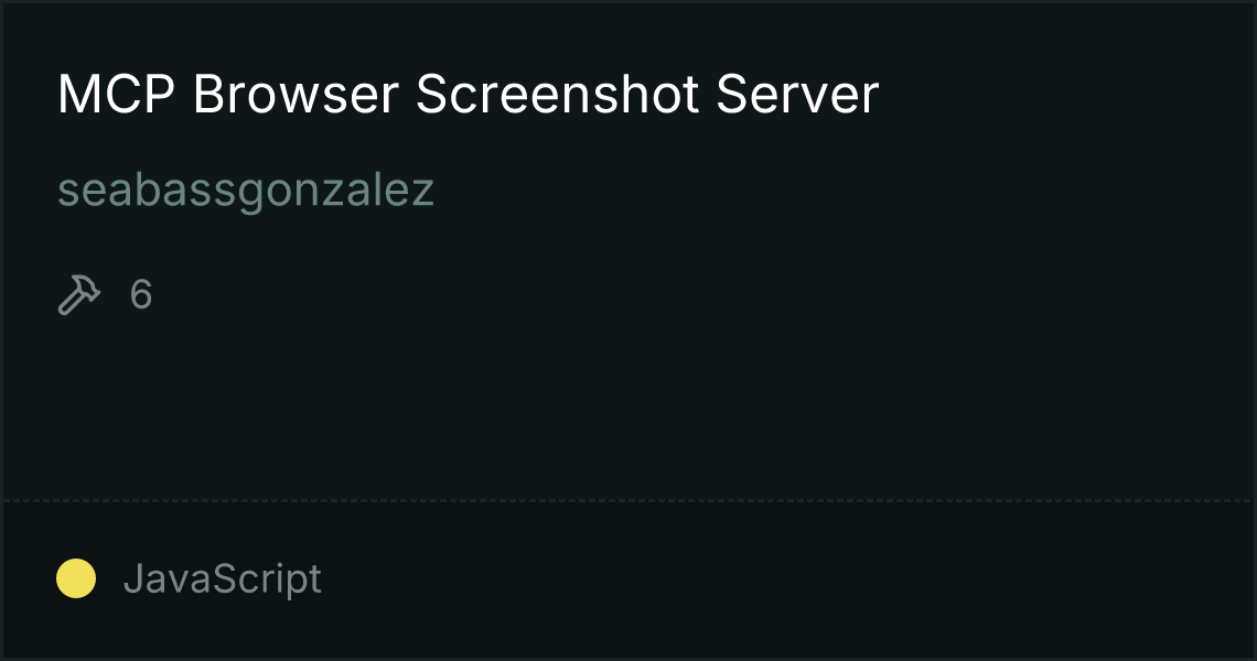 MCP Browser Screenshot Server | Glama