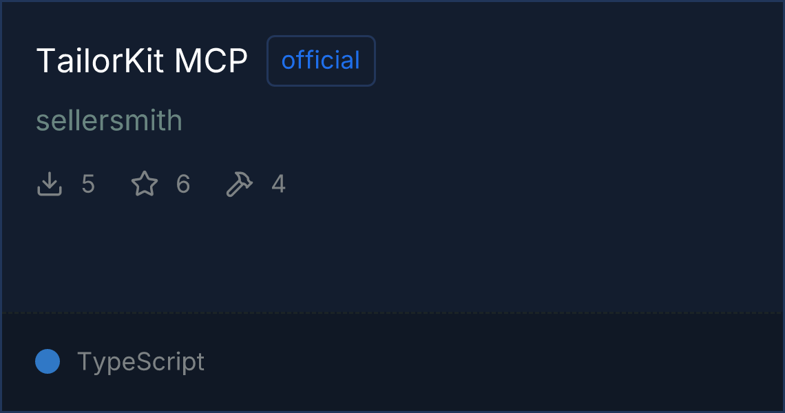 TailorKit MCP | Glama