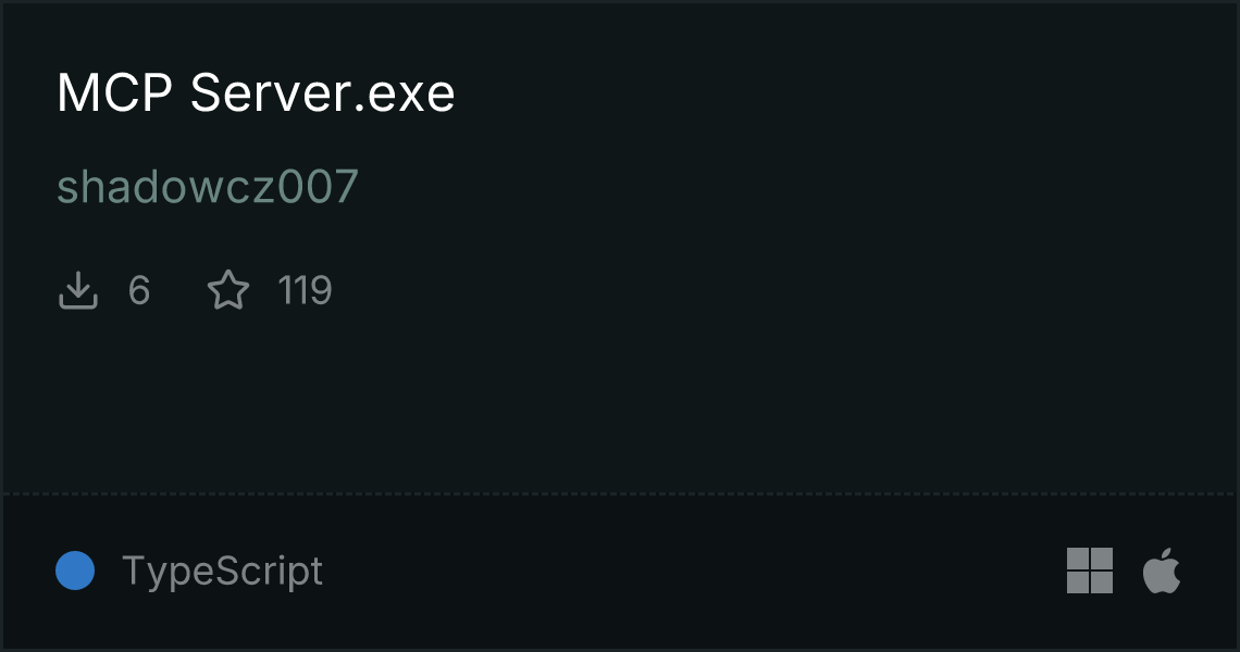 MCP Server.exe | Glama
