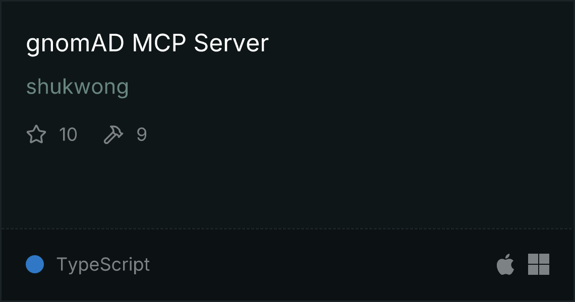 gnomAD MCP Server | Glama