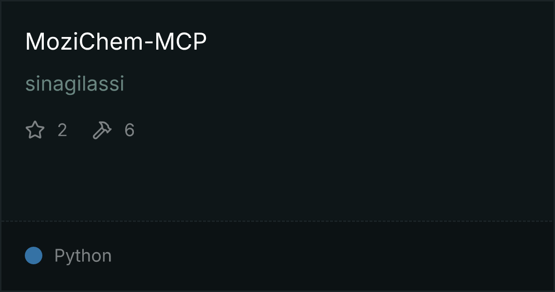 MoziChem-MCP | Glama