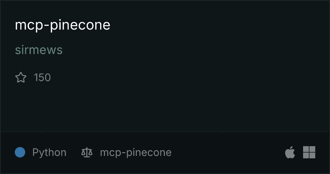 mcp-pinecone | Glama