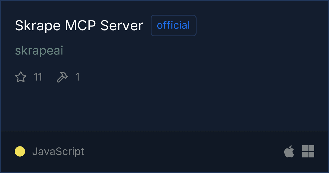 Skrape MCP Server by skrapeai | Glama