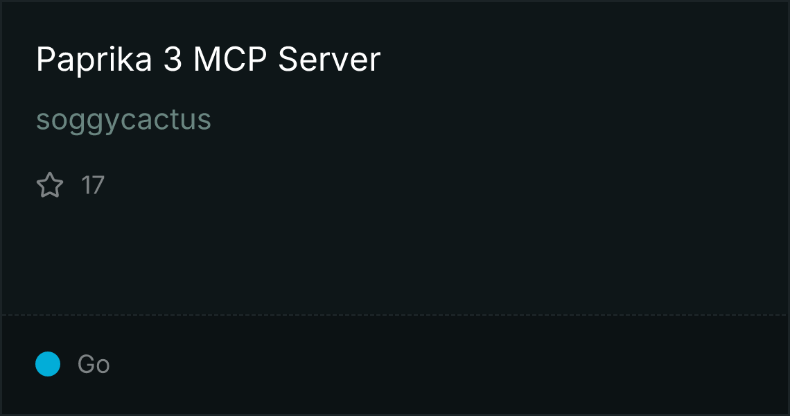Paprika 3 MCP Server by soggycactus | Glama
