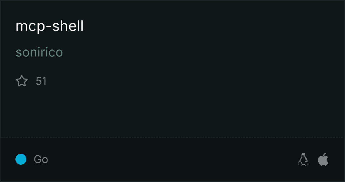 mcp-shell by sonirico | Glama