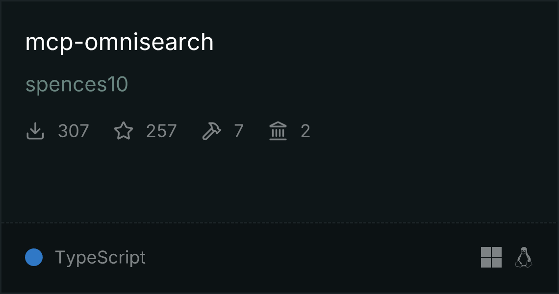 mcp-omnisearch by spences10 | Glama