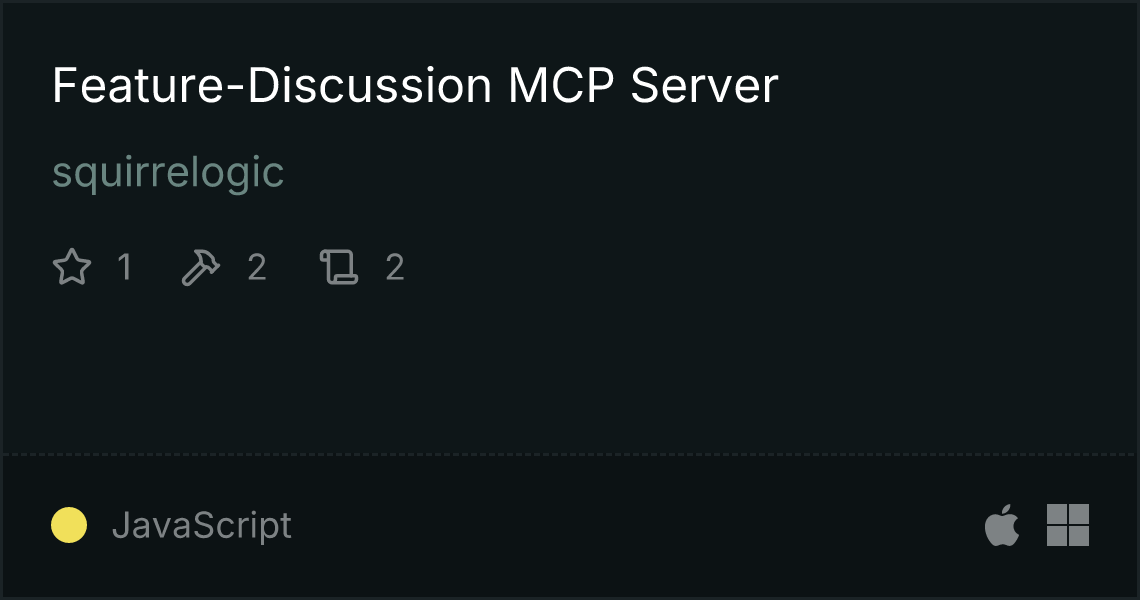 Feature-Discussion MCP Server by squirrelogic | Glama