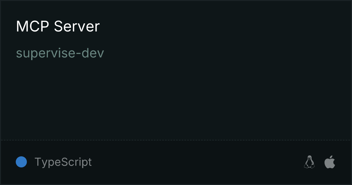 MCP Server by supervise-dev | Glama
