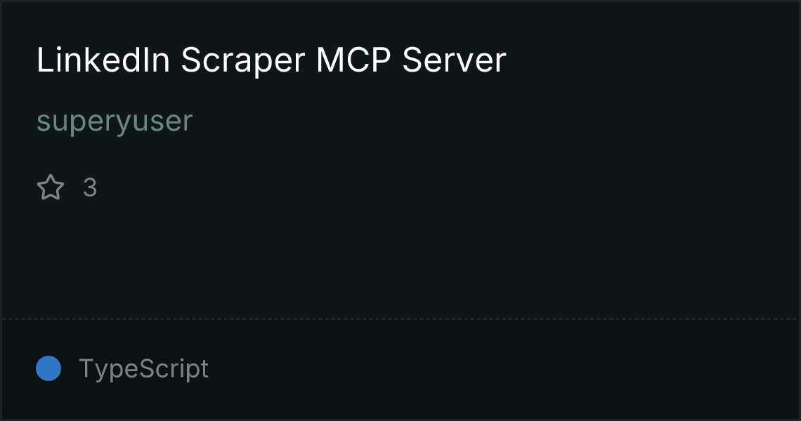 Schema | LinkedIn Scraper MCP Server | Glama