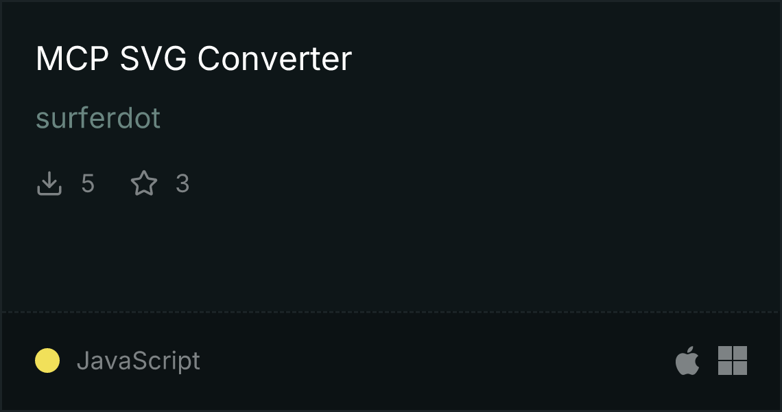 MCP SVG Converter by surferdot | Glama