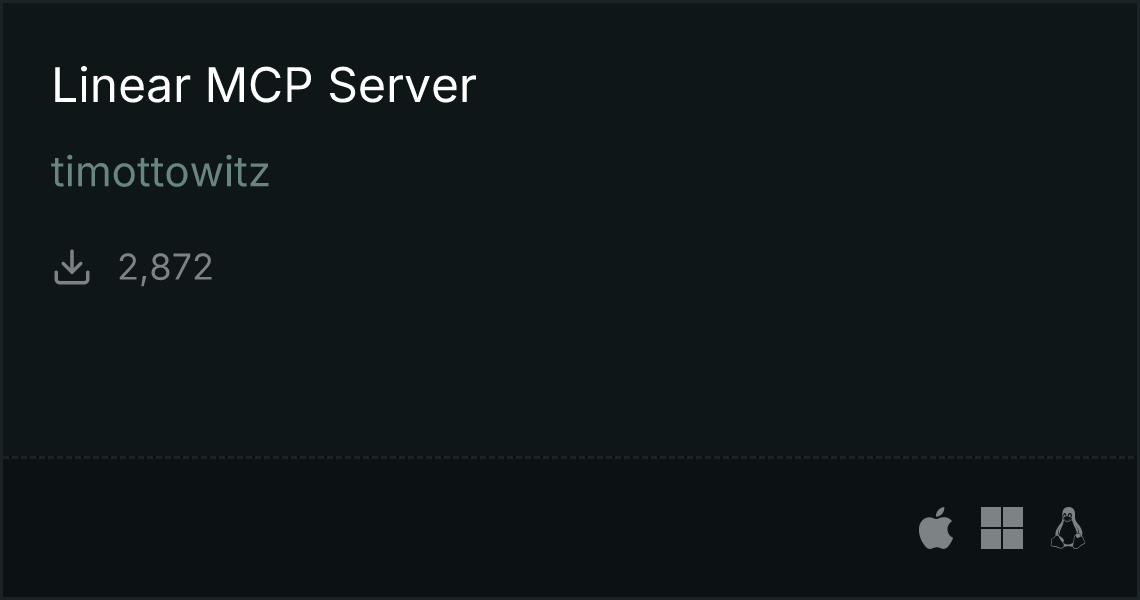 Linear MCP Server by timottowitz | Glama