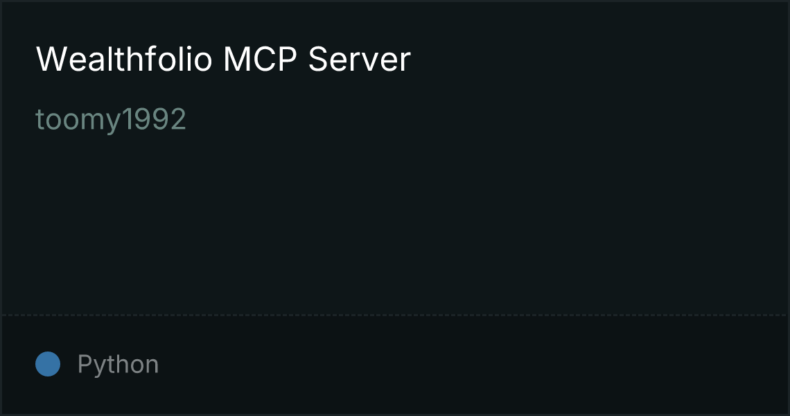 Schema | Wealthfolio MCP Server | Glama