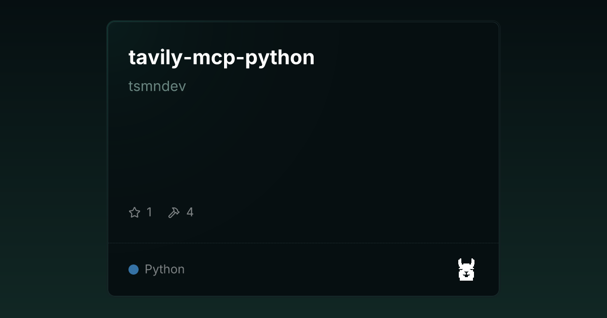 tavily-crawl - tavily-mcp-python | Glama