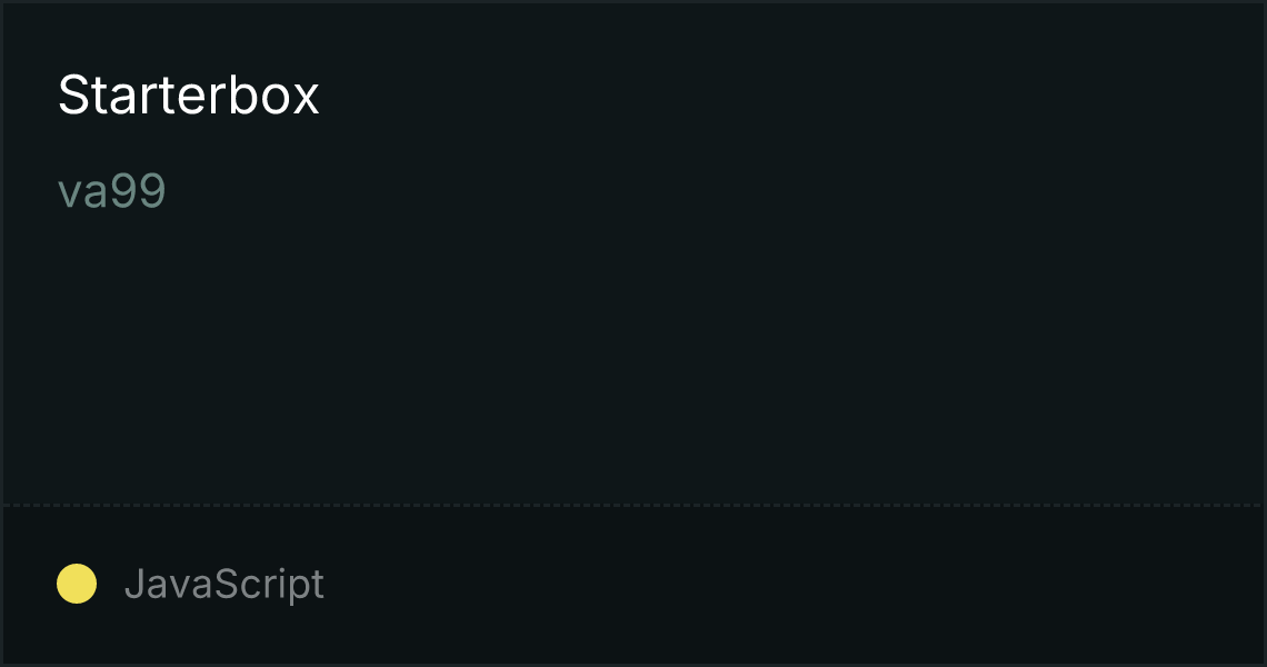 Starterbox by va99 | Glama