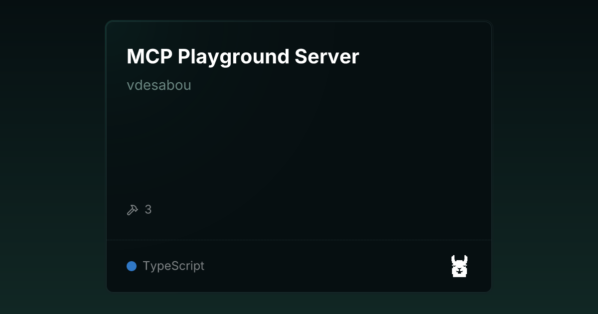 playground_command_validate - MCP Playground Server | Glama