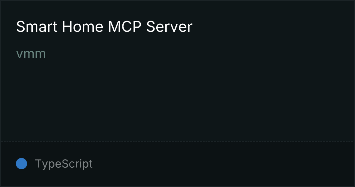 Smart Home MCP Server | Glama