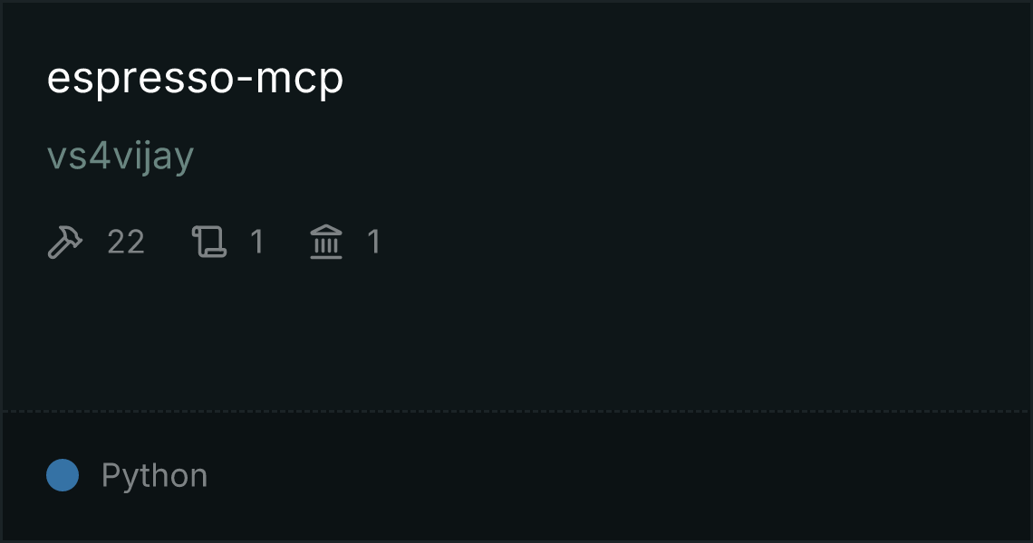 Inspect | espresso-mcp | Glama