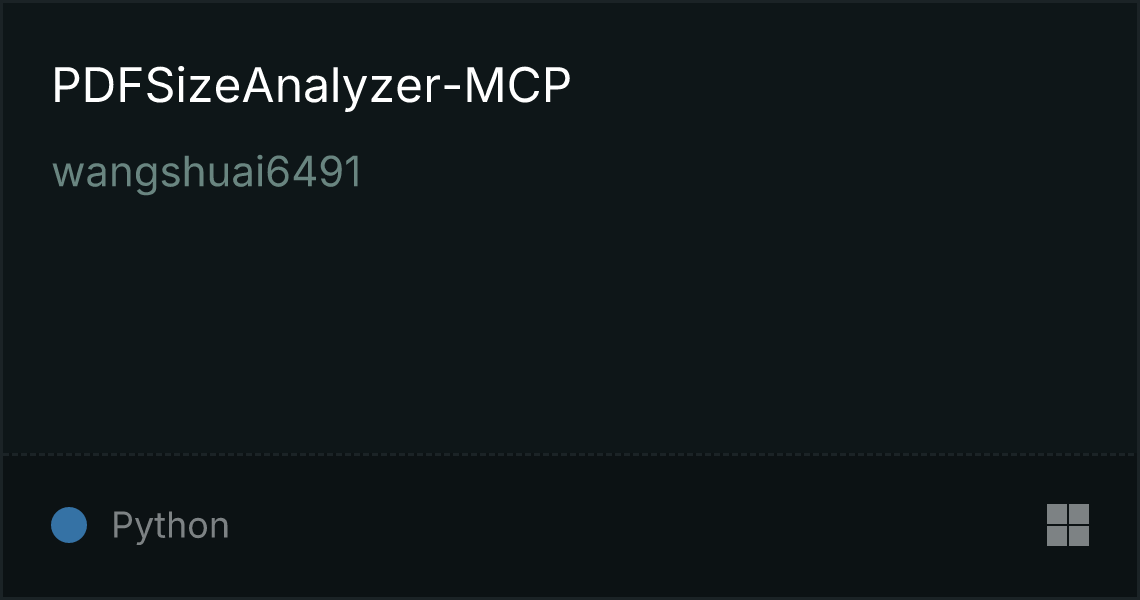 Score | PDFSizeAnalyzer-MCP | Glama