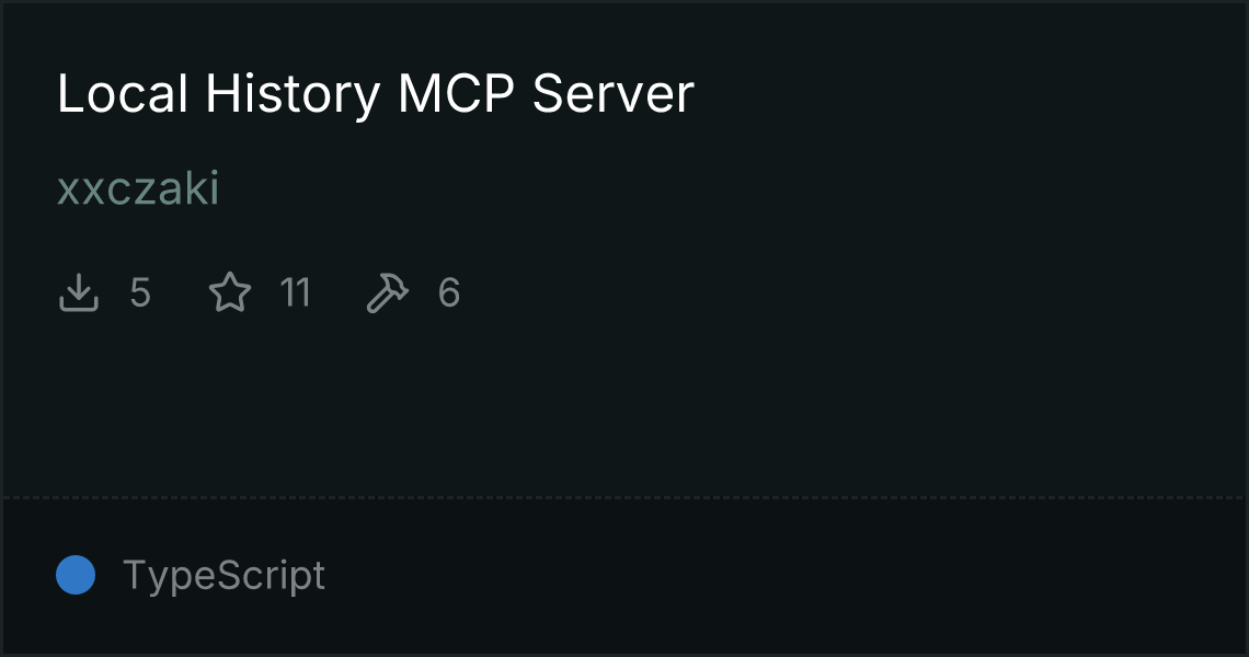 Local History MCP Server by xxczaki | Glama