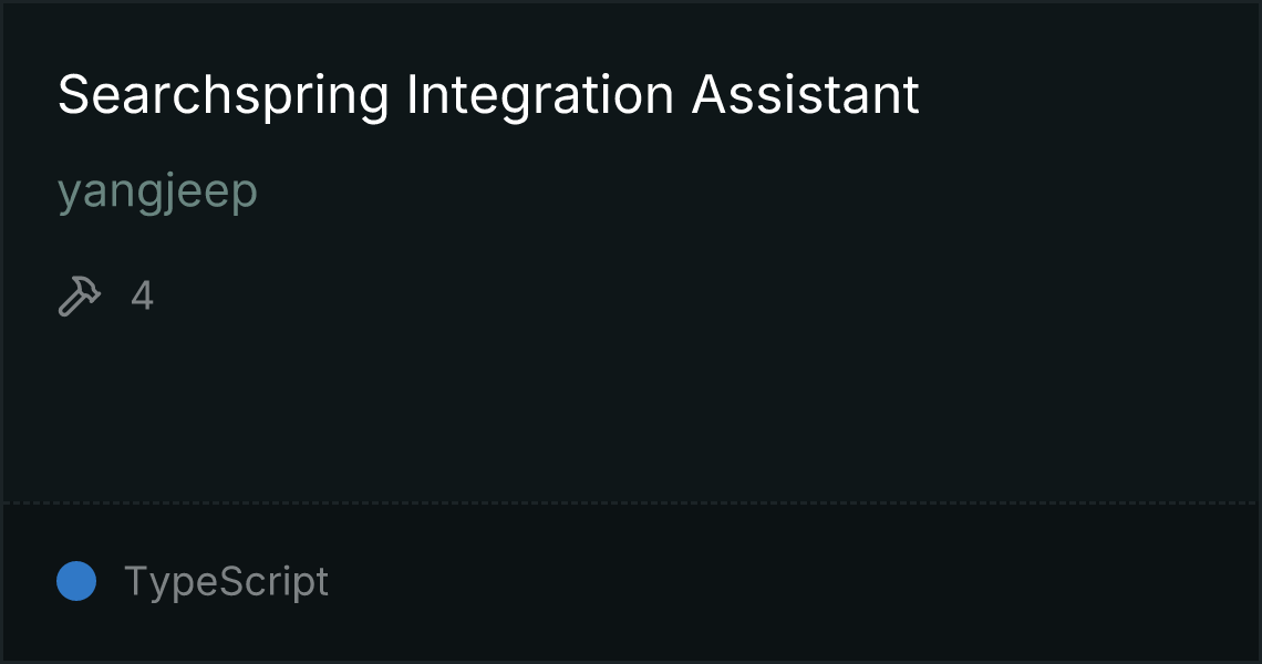Searchspring Integration Assistant alternatives | Glama
