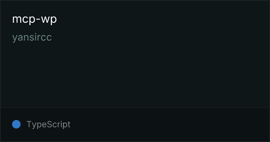 Schema | mcp-wp | Glama