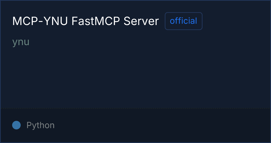 Score | MCP-YNU FastMCP Server | Glama