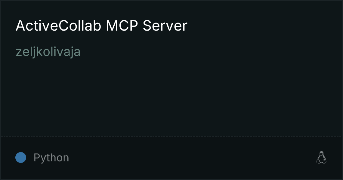 ActiveCollab MCP Server alternatives | Glama