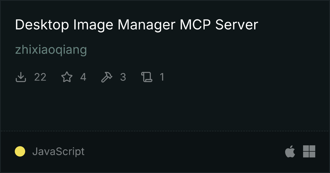 Score | Desktop Image Manager MCP Server | Glama