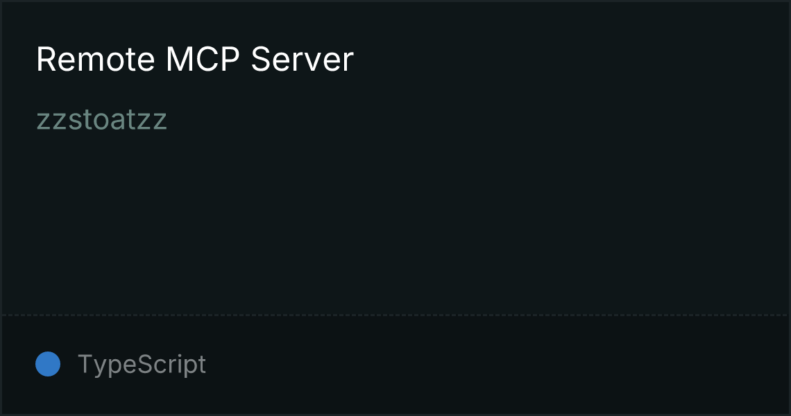 Remote MCP Server | Glama